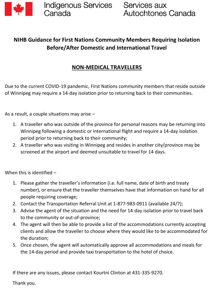 NIHB-Guidance-Non-Med – Sioux Valley Dakota Nation